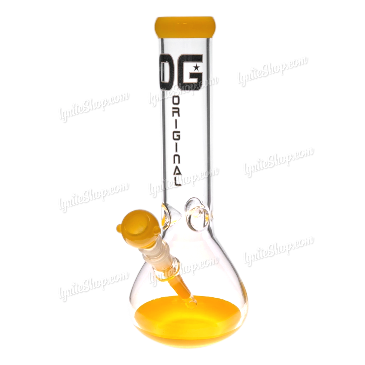 OG Original Glass OG4314 Colorwork Beaker 12 inches - YELLOW