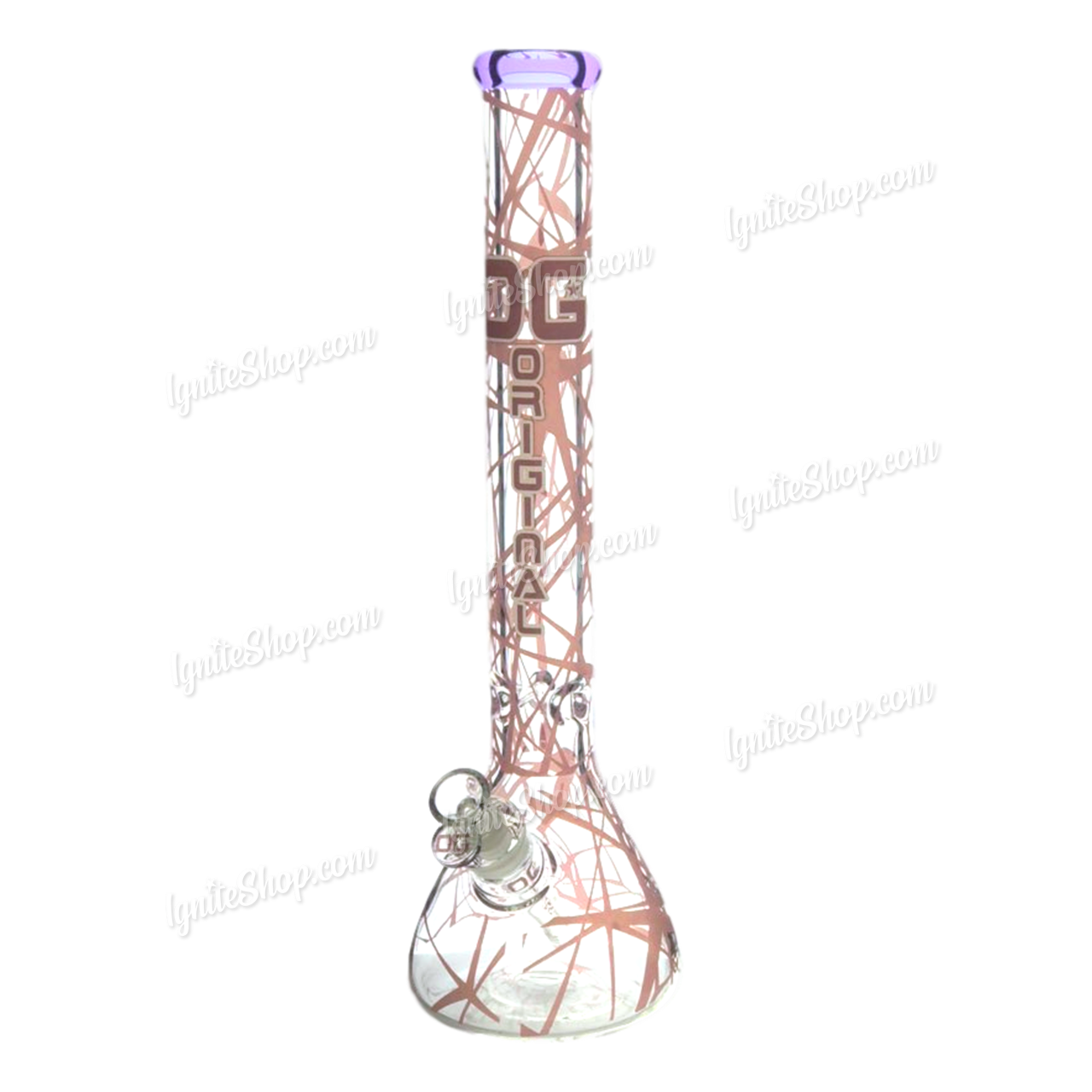 OG Original Glass Color Beaker 9mm 18inch OG466 - PURPLE